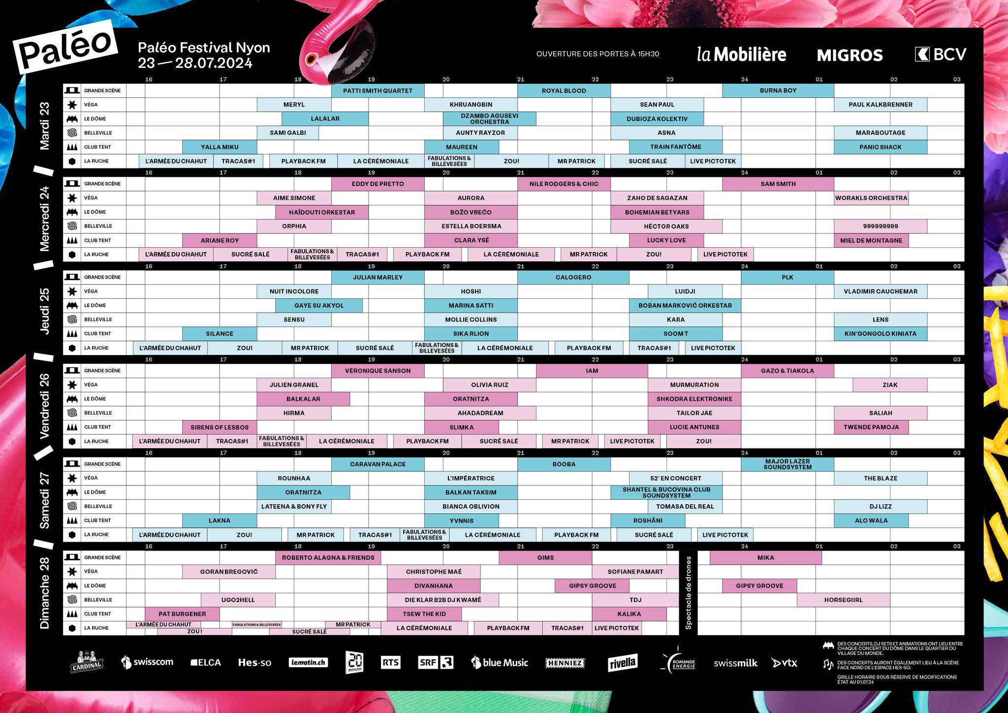 Nyon: Début du Paléo festival
