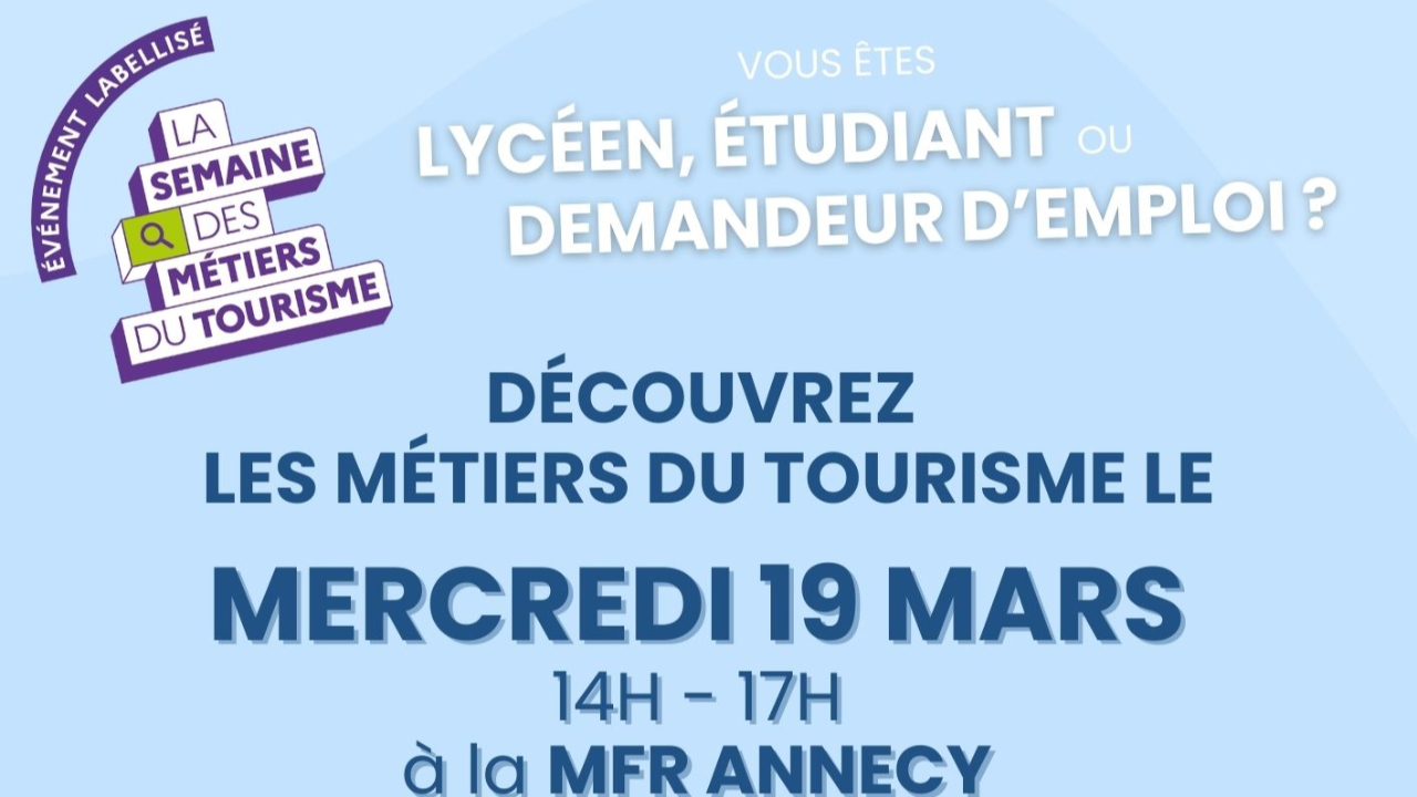 Rencontre autour des métiers et formations du tourisme - Agenda